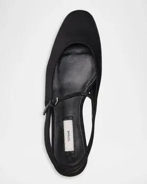 TOTEME Slingback Satin Mary Jane Flats
