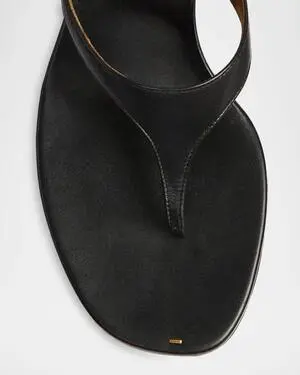 Khaite 55mm Archer Leather Thong Sandals