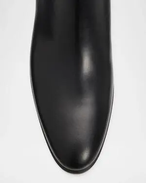GIANVITO ROSSI 45mm Glove Leather Block-heel Booties