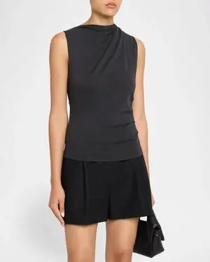 Vince Sleeveless Draped Top