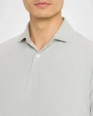 Peter Millar Apos;s Crown Crafted Albatross Cotton-blend Pique Polo Shirt - Light Will