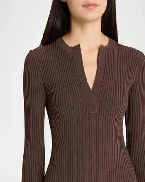 Simkhai Genna Ribbed Midi Dress
