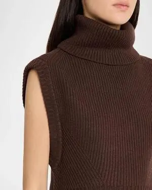Simkhai Maple Ribbed Sweater Top - Chocolate
