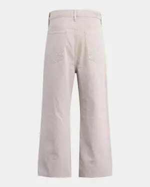 Hudson Jeans Apos;s Luca Cotton Wide-leg Five-pocket Pants - Spokane