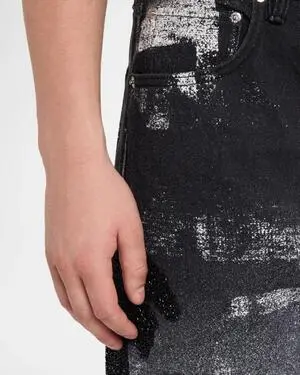 PURPLE BRAND Apos;s P011 Beaded Palms Straight-leg Jeans - Black