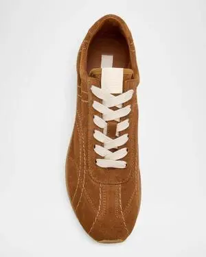 TOTEME Flex Suede Low-top Sneakers - Copper