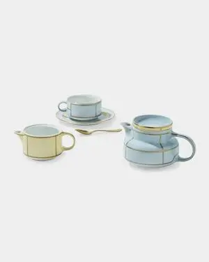 GINORI 1735 Diva Colonna Teapot With Cover, Celeste - Diva Celeste