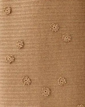 Lafayette 148 New York Raffia-effect Jersey Shift Dress - Teak