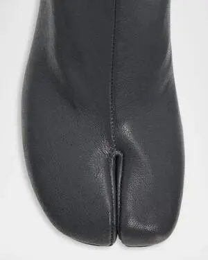 MAISON MARGIELA 80mm Tabi Leather Ankle Boots