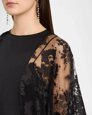 Zimmermann Valiant Lace Midi Dress - Black