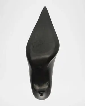Schutz 100mm Loren Leather Mule Pumps