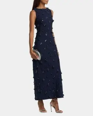 Simkhai Claudia Embellished Cocktail Maxi Dress