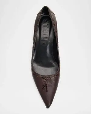 Staud 45mm Sebastian Leather Pumps
