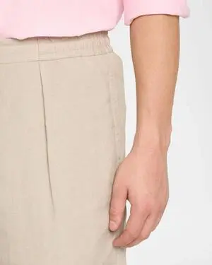 Ralph Lauren Purple Label Apos;s Silk-linen Drawstring Shorts - Grey