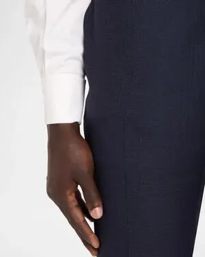 Canali Tonal Plaid Wool Single-breasted Suit - Blue