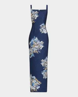 Saloni Bora Brocade Column Dress