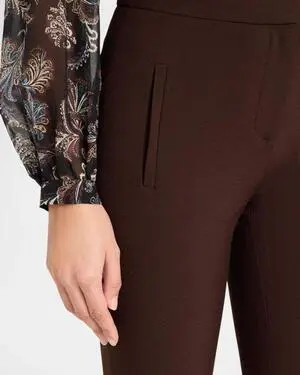 Veronica Beard Arte Virgin Wool-blend High-rise Slim-leg Pants