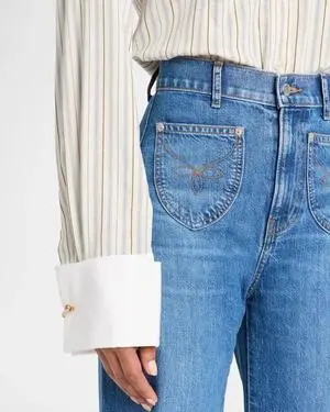 Veronica Beard Rourke Striped Shirt
