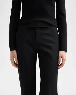 Balmain Cotton Grain De Poudre Trousers - Noir
