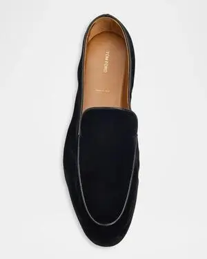 TOM FORD BOUTIQUE Apos;s Leo Leather-trim Velvet Smoking Slippers - Black