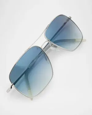 Oliver Spencer Apos;s Clifton Metal Navigator Sunglasses - Multi