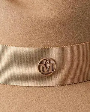 MAISON MICHEL Virginie Water-resistant Wool Felt Hat - Camel