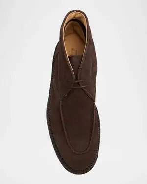 John Lobb Apos;s Field Nubuck Leather Chukka Boots - Bruinn