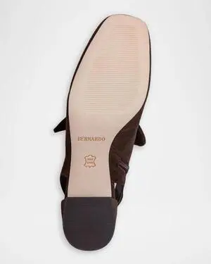 Bernardo 55mm Angelina Suede Pumps - Dark Choco