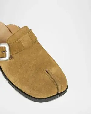 MAISON MARGIELA Apos;s Tabi Anatomic Split-toe Suede Mules