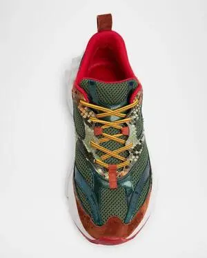 CHRISTIAN LOUBOUTIN Apos;s So Flo Mesh & Snakeskin Runner Sneakers - Multi