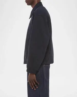 Helmut Lang Apos;s Logo Cotton Jacket - Nav