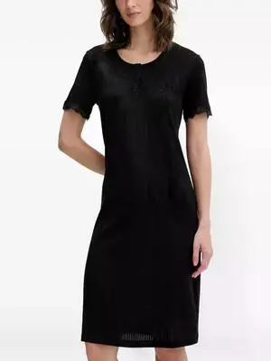Emporio Armani Lace-trim Ribbed Nightdress