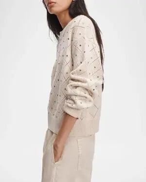 Rag & Bone Emma Rhinestone-embellished Wool Sweater