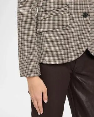 Rag & Bone Slade Collarless Checked Blazer