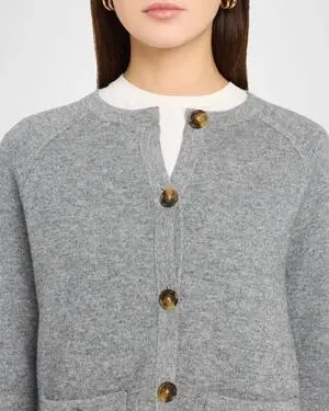 Veronica Beard Elwood Merino Wool-cashmere Cardigan