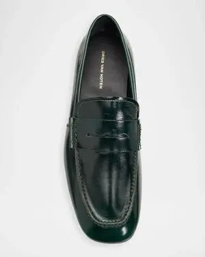 Dries Van Noten Leather Penny Loafers