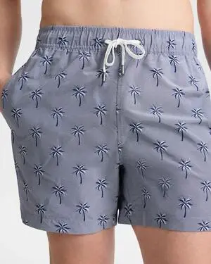 Onia Apos;s Charles 5" Inseam Quick-dry Palms Swim Trunks - Navy