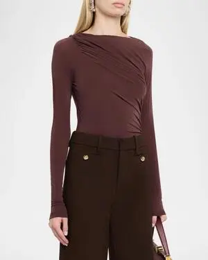 FRAME The Draped Top