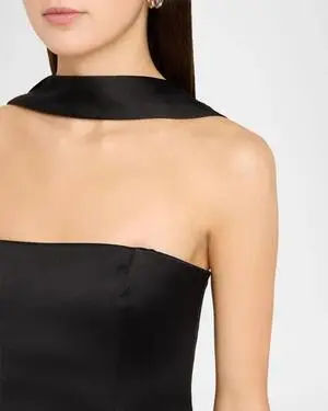 Ramy Brook Karma Strapless Draped Gown