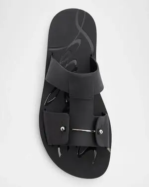 CHRISTIAN LOUBOUTIN Apos;s Zakouski Flat Rubber Sandals