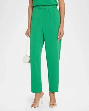 Misook Nora Crepe Straight-leg Pants