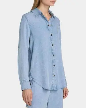 Generation Love Gillian Denim Shirt - Light Blue