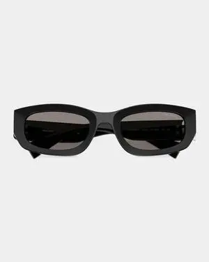 Miu Miu B04sf 53mm Rectangular Sunglasses Black