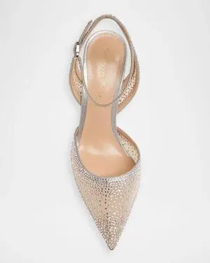 GIANVITO ROSSI 95mm Burma Embellished Mesh Pumps Sinu