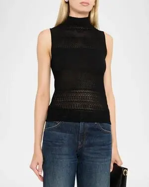 Rag & Bone Mira Knit Mock-neck Top