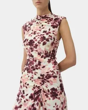 Simkhai Acacia Draped Jersey Midi Dress