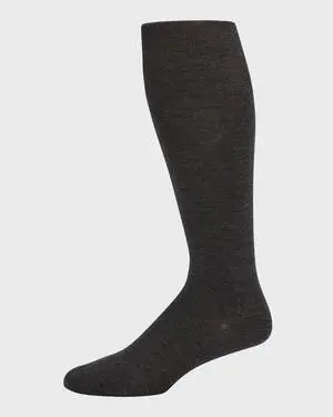 BRESCIANI Apos;s Knit Over-calf Socks - Gray Pattern