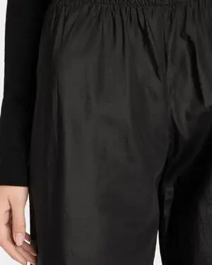 THE ROW Gala Silk Taffeta Wide-leg Pull-on Pants - Black