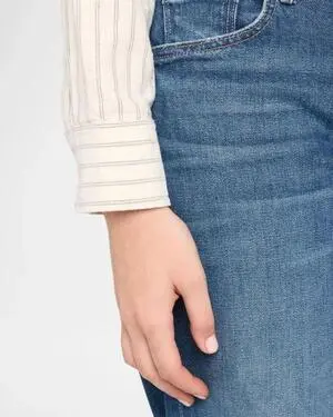 MOTHER The Bookie Sneak Jeans