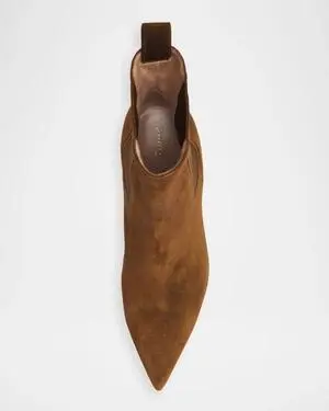 GIANVITO ROSSI 120mm Suede Pointed-toe Booties - Texa